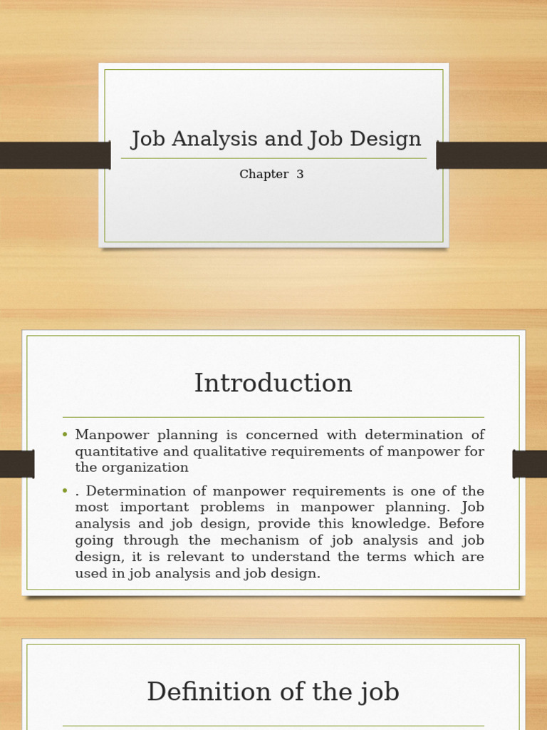 Chapter -3-Job Analysis and Job Design | PDF | Human Resources | Workplace