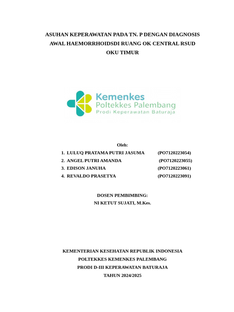 Askep Hemoroid Fix | PDF