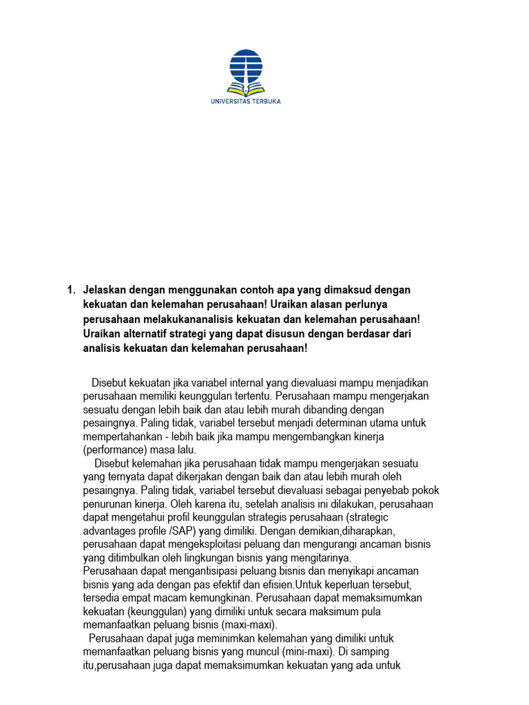 Tugas 2 Manajemen Strategik - Devita P | PDF