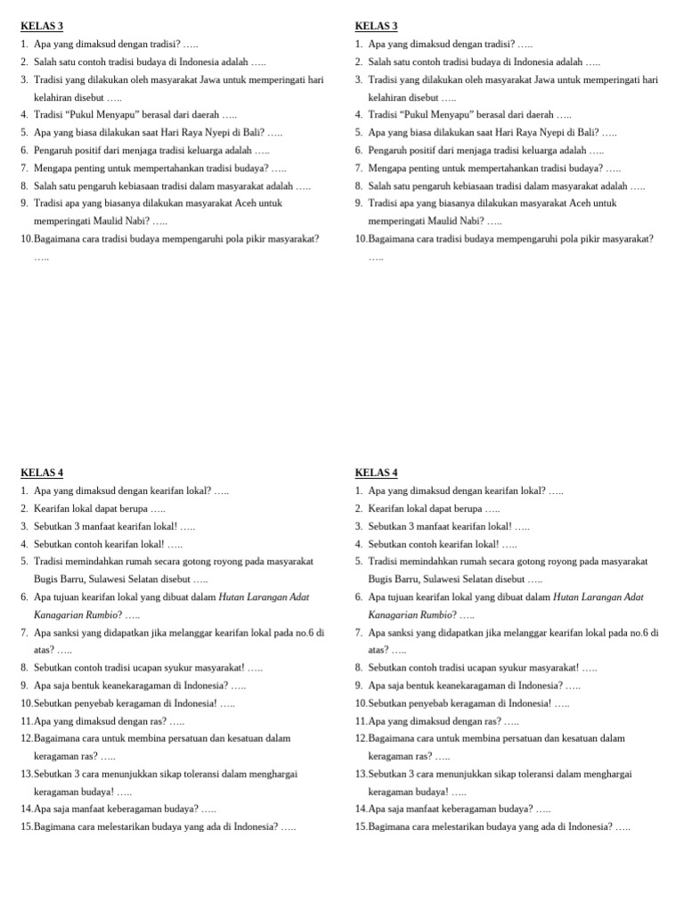 Soal Les 5 Februari 2025 | PDF