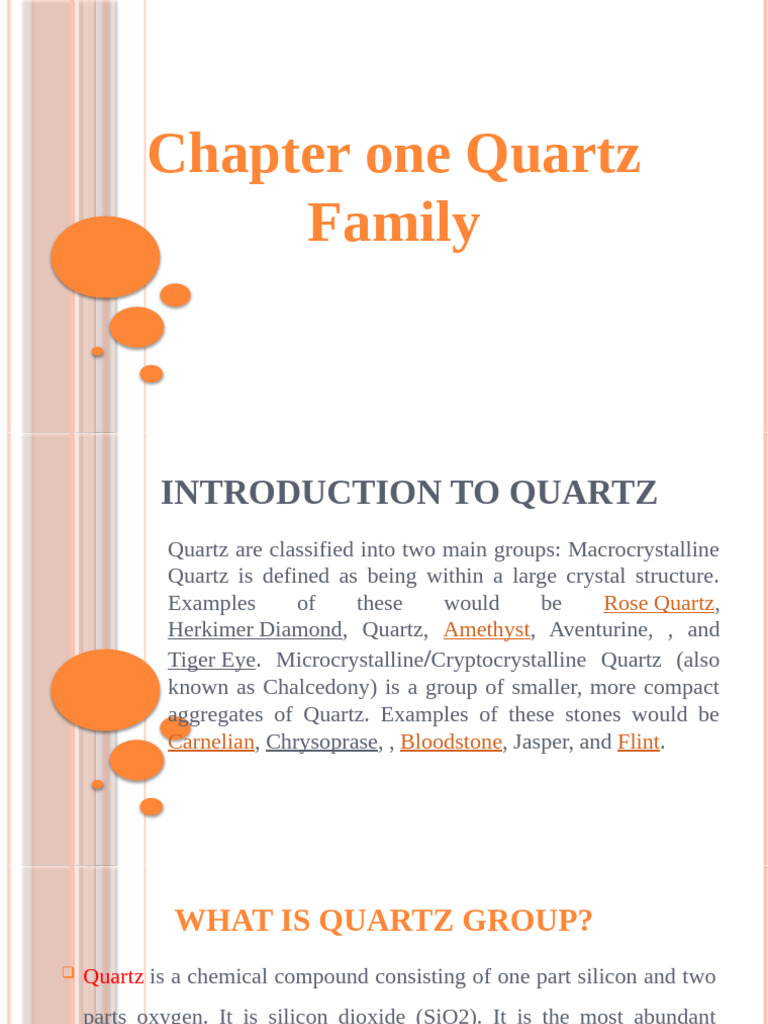 Quartz Group Lesson1-1 | PDF | Quartz | Minerals