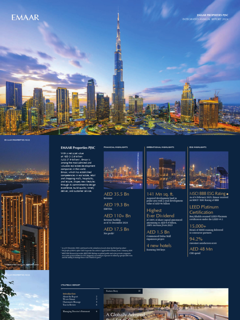 Emaar Properties IR | PDF | Economies | Business