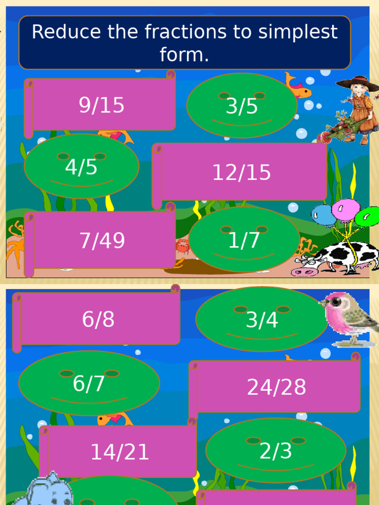 Simplifying Fractions and Sums | PDF