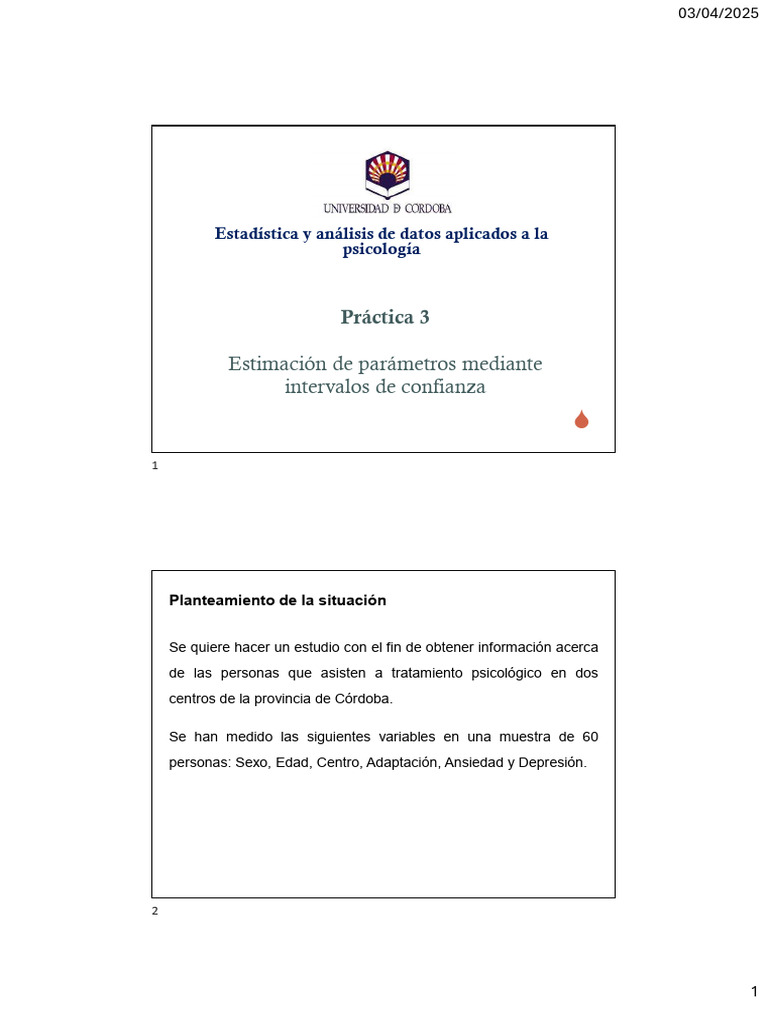 Práctica 3 | PDF | Spss | Estadísticas