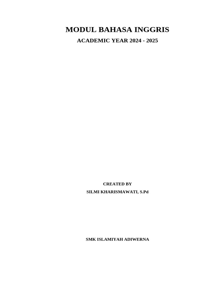 modul jam tambahan | PDF