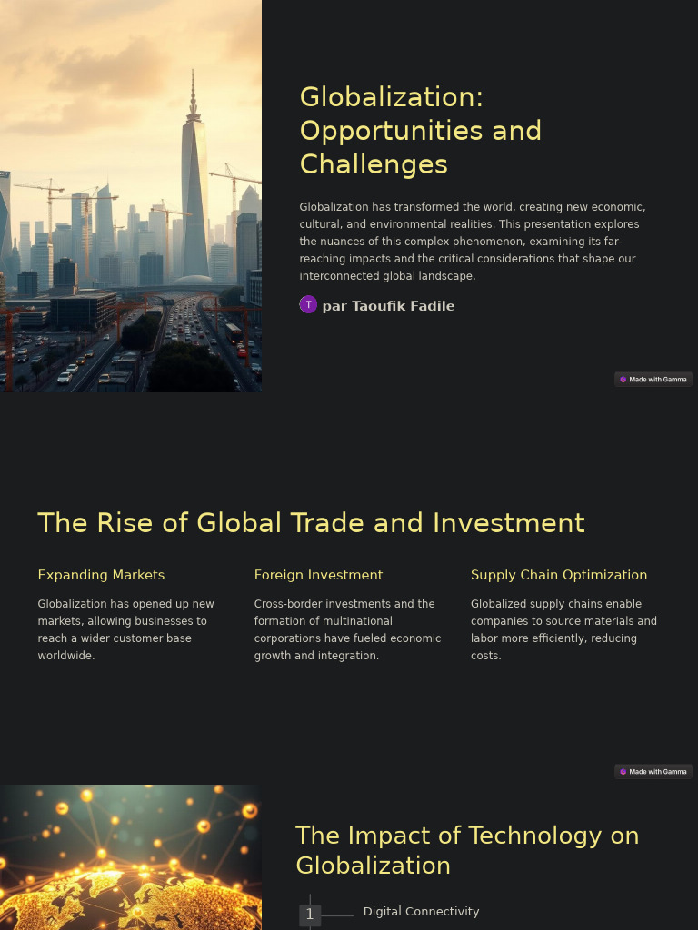 Globalization Opportunities and Challenges | PDF | Globalization ...