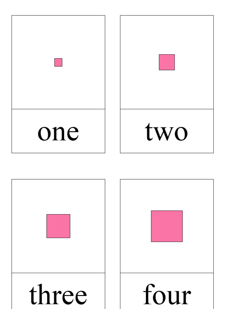 Pink Tower Numbers Writen Pink | PDF