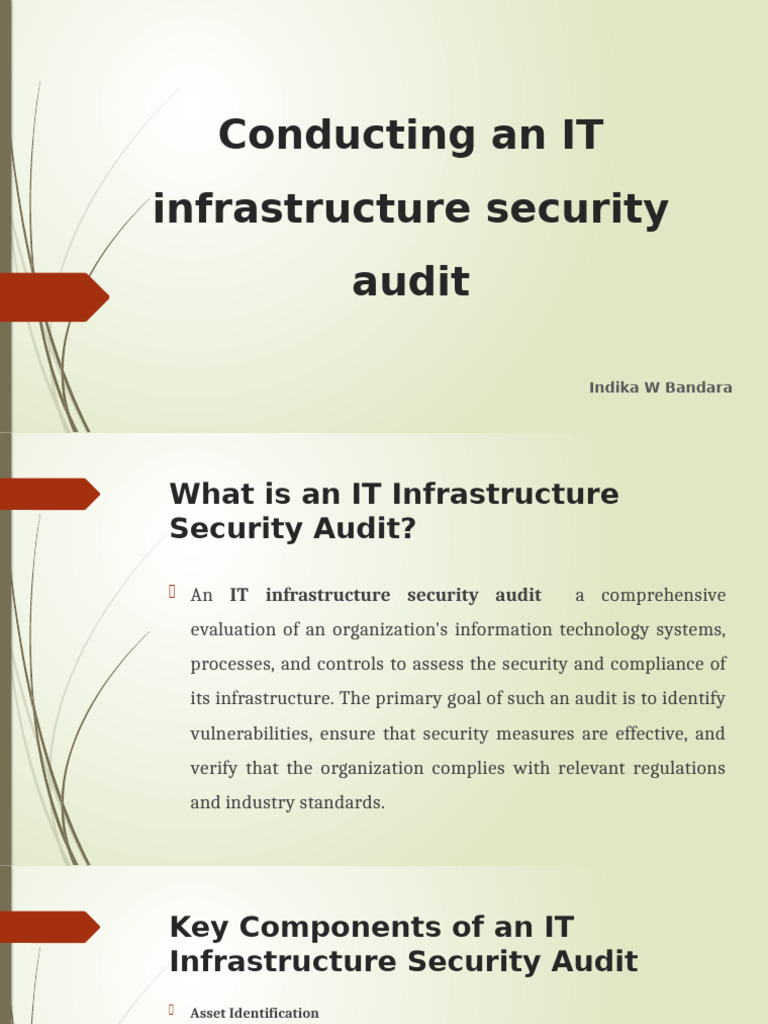 Conducting An Infrastructure Security Audit | PDF | Security | Computer Security