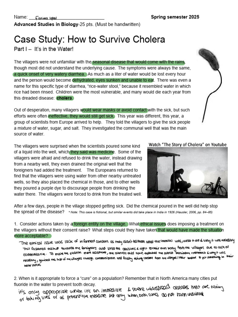 Case+Study +How+to+Survive+Cholera | PDF | Bacteriophage | Virus