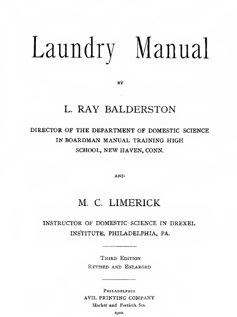 Laundry Manual | PDF | Laundry | Shirt