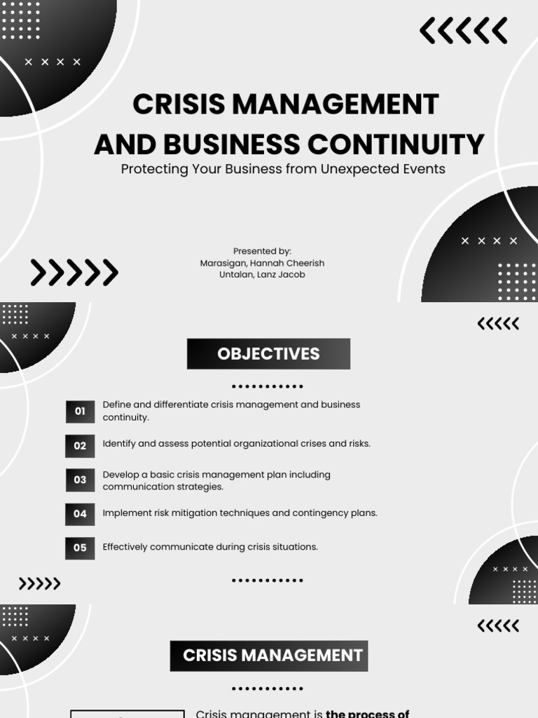 Crisis Management & Business Continuity Guide | PDF | Crisis Management ...