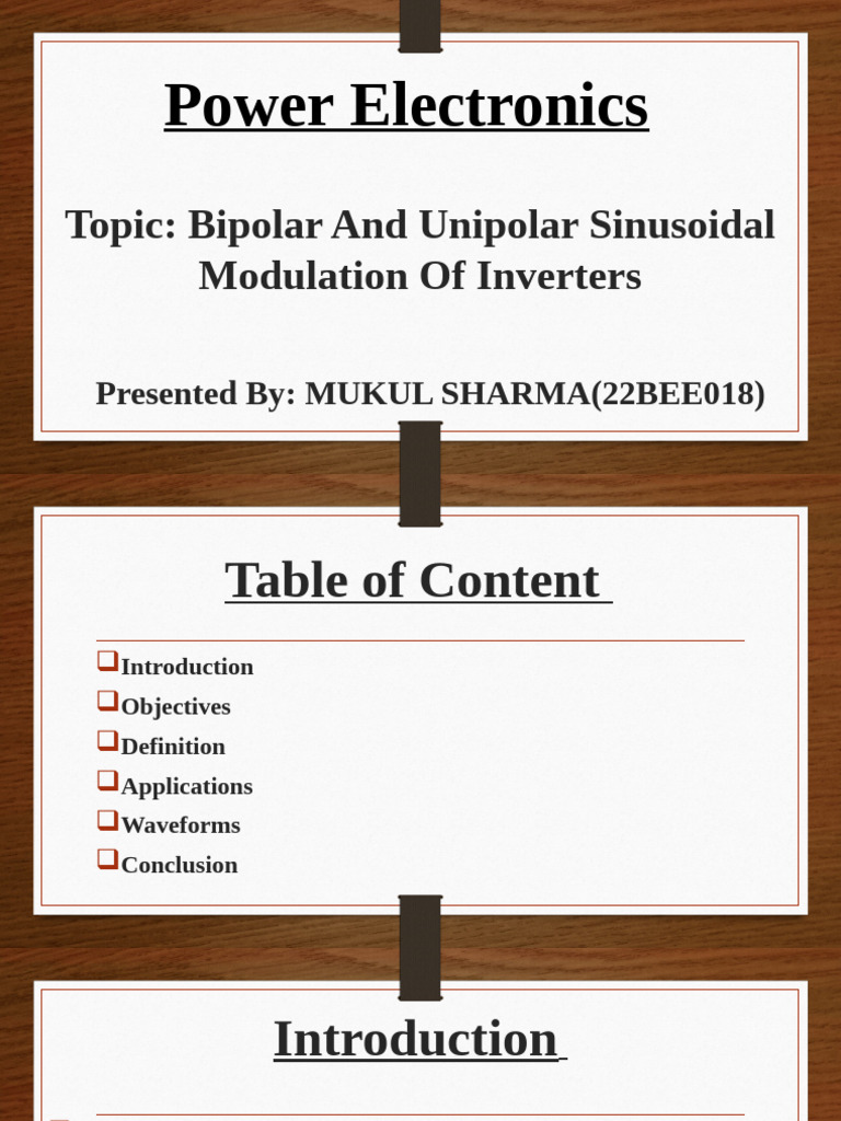 Bipolar vs Unipolar Modulation in Inverters | PDF