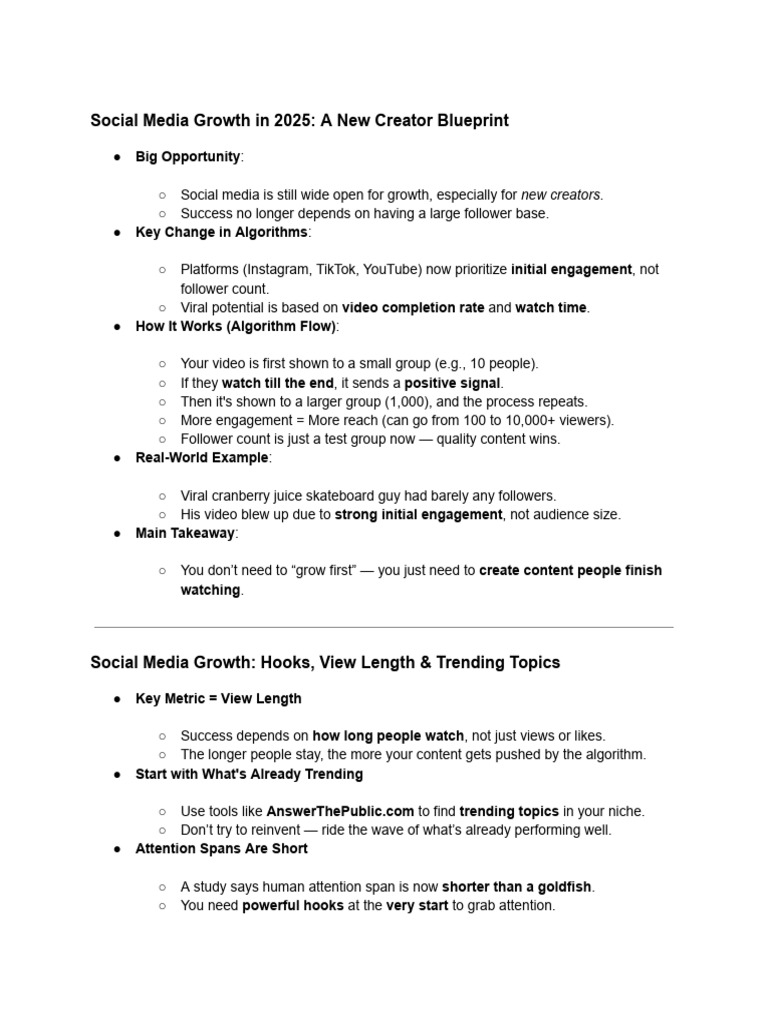 Social Media Growth Strategies for 2025 | PDF | Search Engine ...