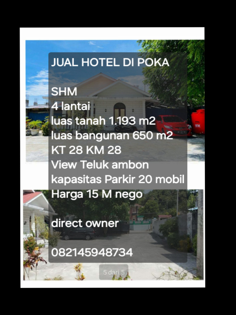 Daftar Properti Yang Di Jual & Di Sewa Di Ambon | PDF