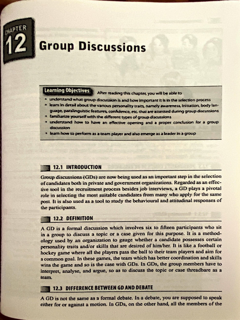 Group Discussions | PDF
