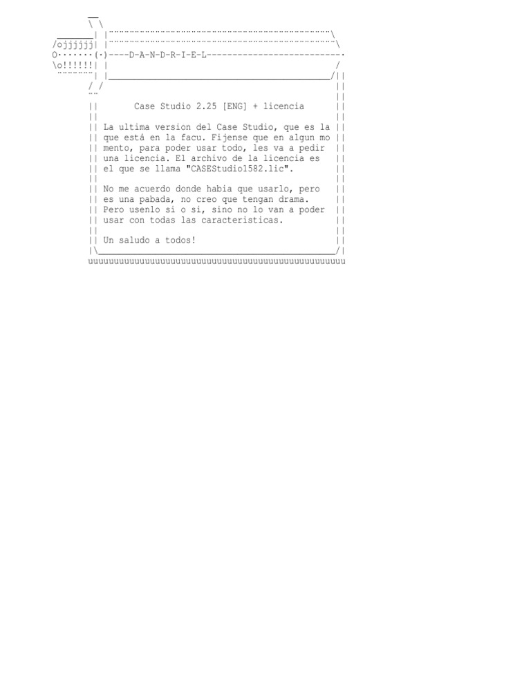 Case Studio 2.25 (ENG) + Licencia (By Dandriel) | PDF
