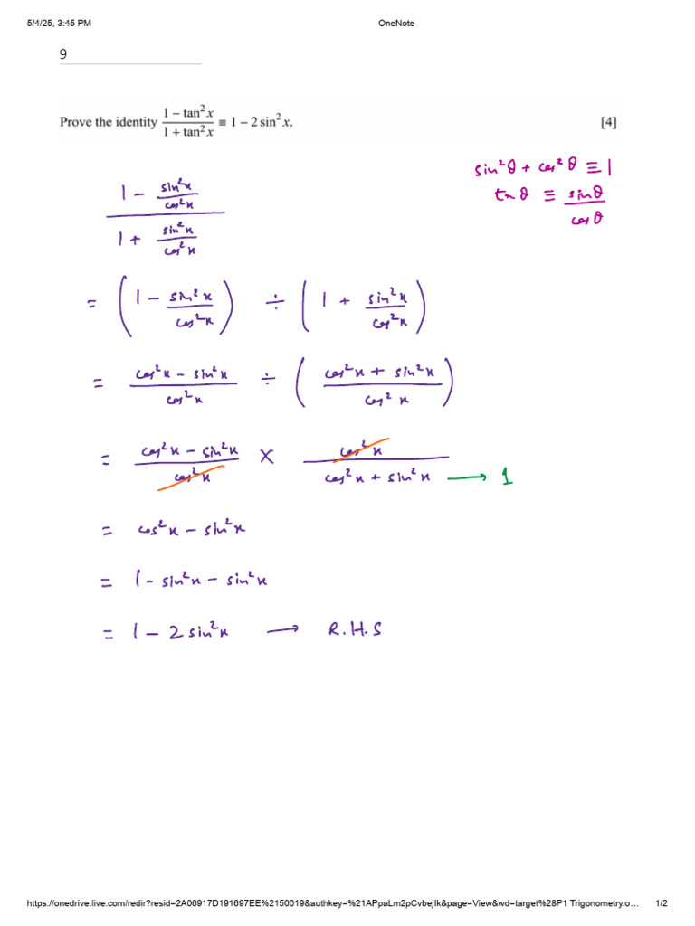 Trigonometry Study Guide | PDF