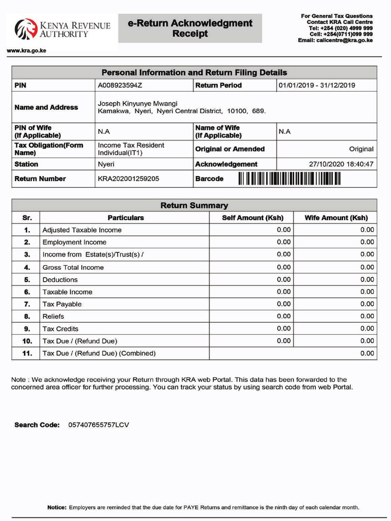 07 - Income Tax Statement | PDF