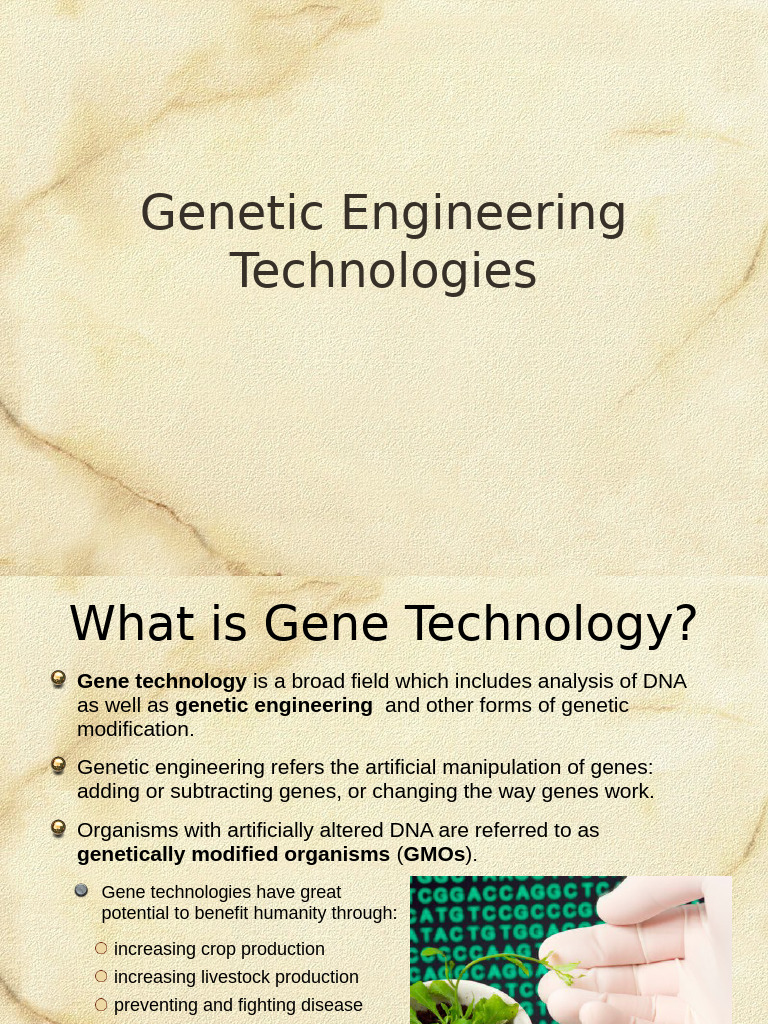 Genetics - Genetic Engineering | PDF | Gel Electrophoresis | Polymerase ...