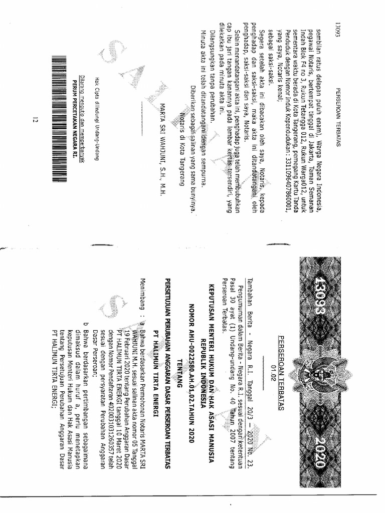 CONTOH PENGUMUMAN DALAM TBNRI (PLKH-2) | PDF