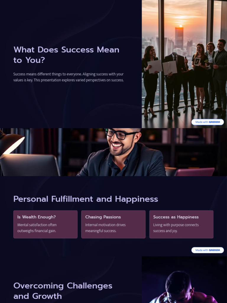What Does Success Mean To You | PDF