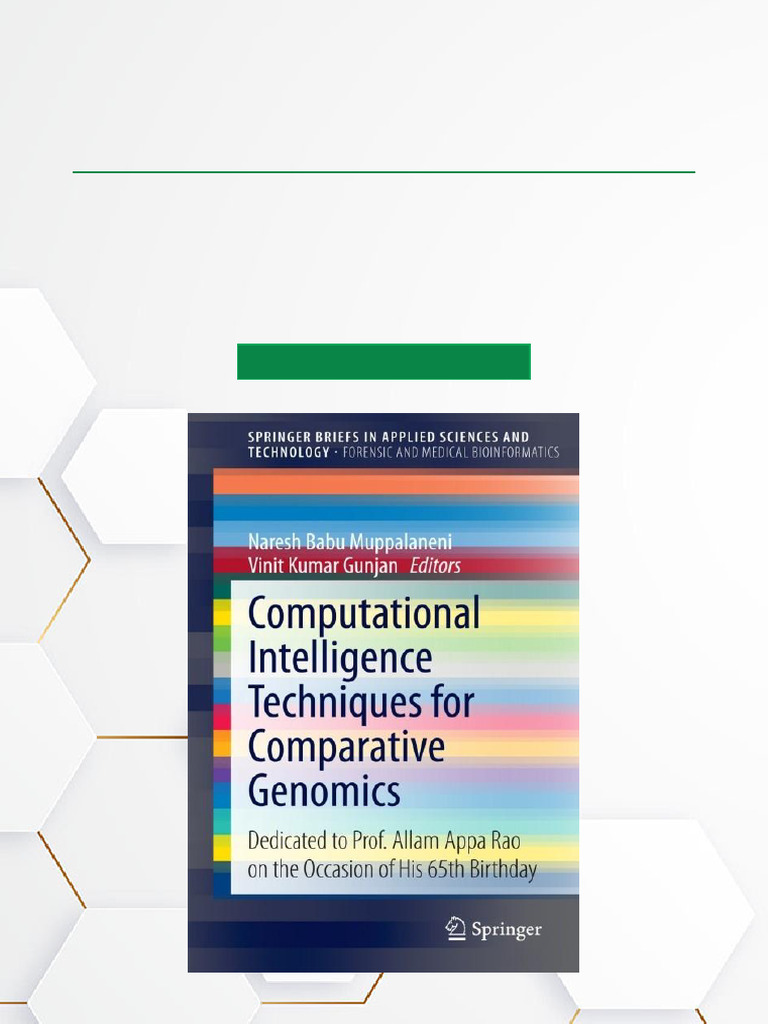 Computational Intelligence Techniques For Comparative Genomics ...