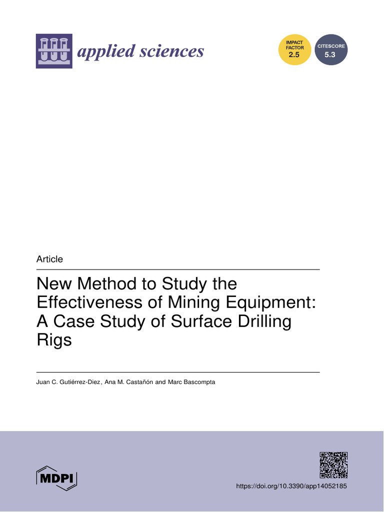 Applsci 14 02185 With Cover | PDF | Reliability Engineering | Performance Indicator