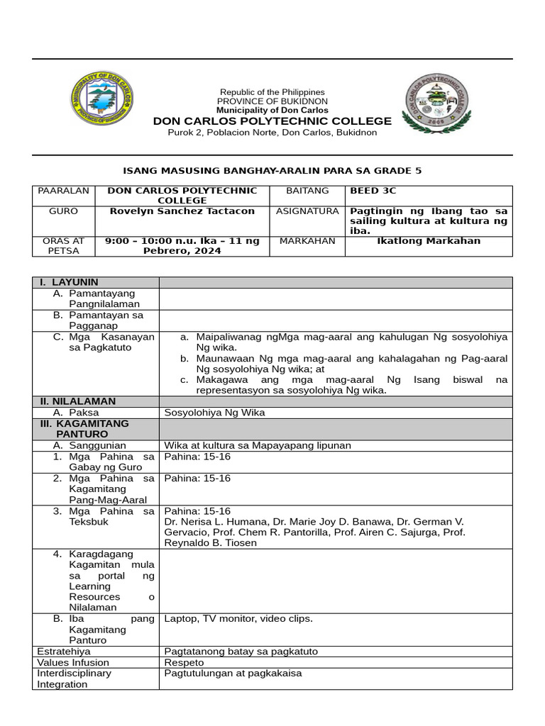 Ronalyn Fil 105 DLP | PDF