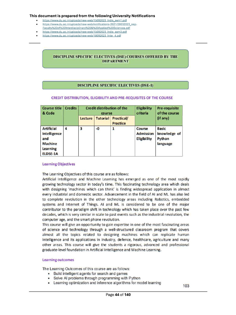 Ai ML Syllabus | PDF