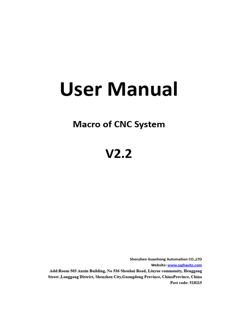 User Manual of Macro（V2.2） | PDF | Parameter (Computer Programming) | Macro (Computer Science)