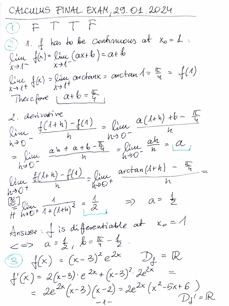 2023-24 ID Calculus Final Solutions | PDF