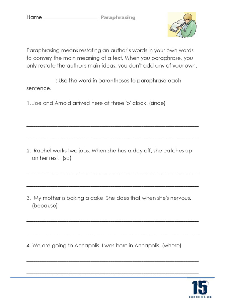 Paraphrasing 2 | PDF