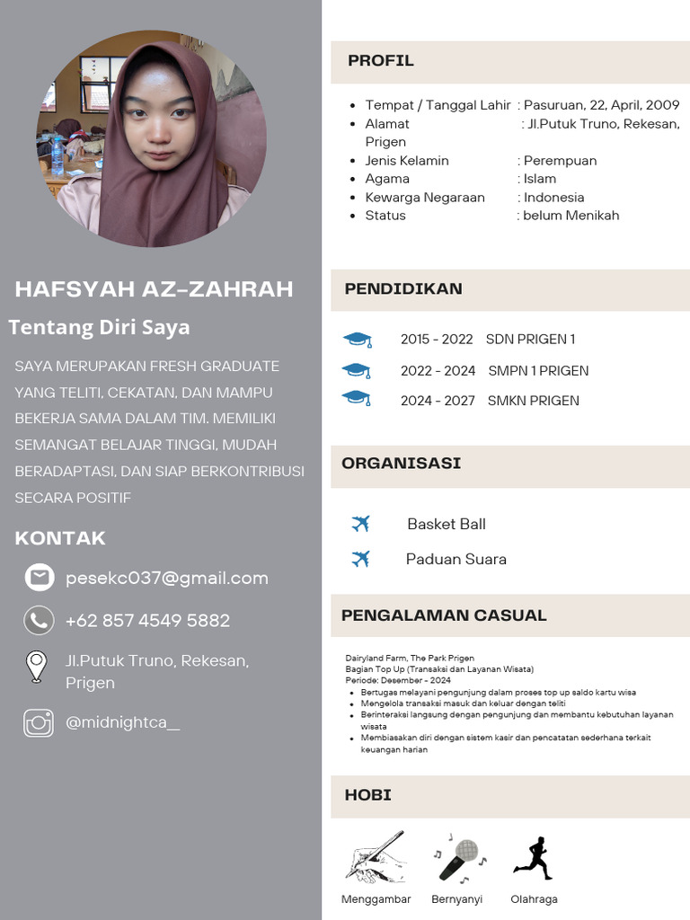 CV ( Hafsyah Azzahrah ) X AK1 _20250521_180124_0000 | PDF