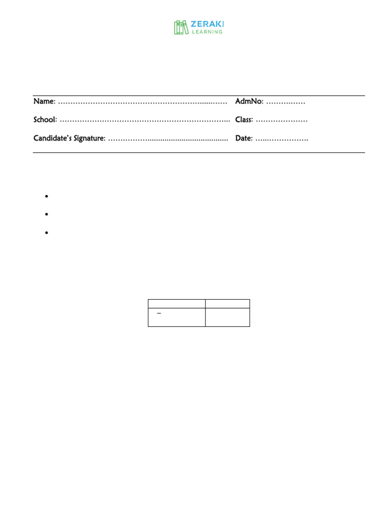 Computer Studies Form 2 Question Paper Zeraki Achievers 11.0 - October ...