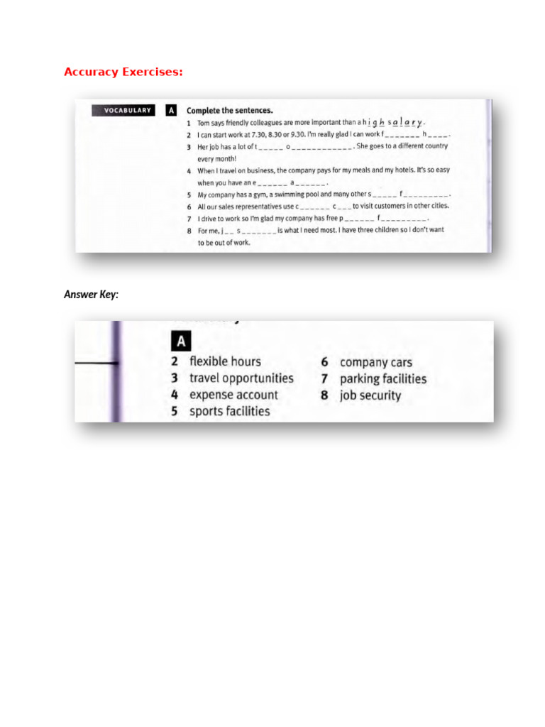 Unit 2 (Work and Leisure) | PDF