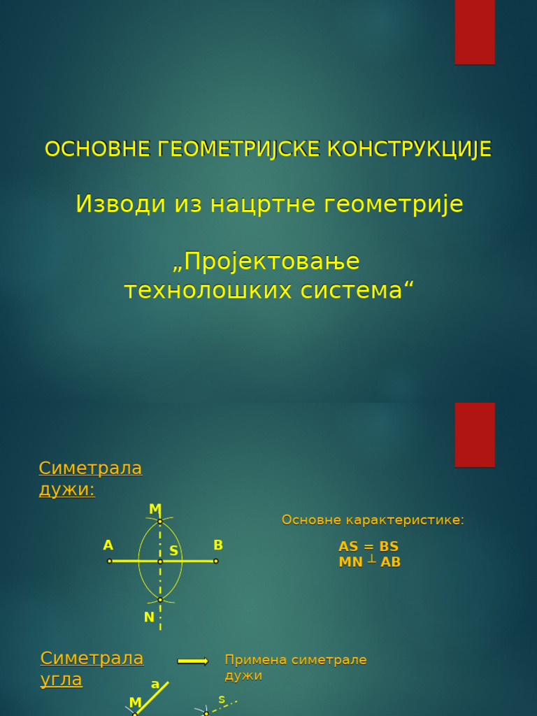 Osnovne Geometrijske Konstrukcije 2 | PDF