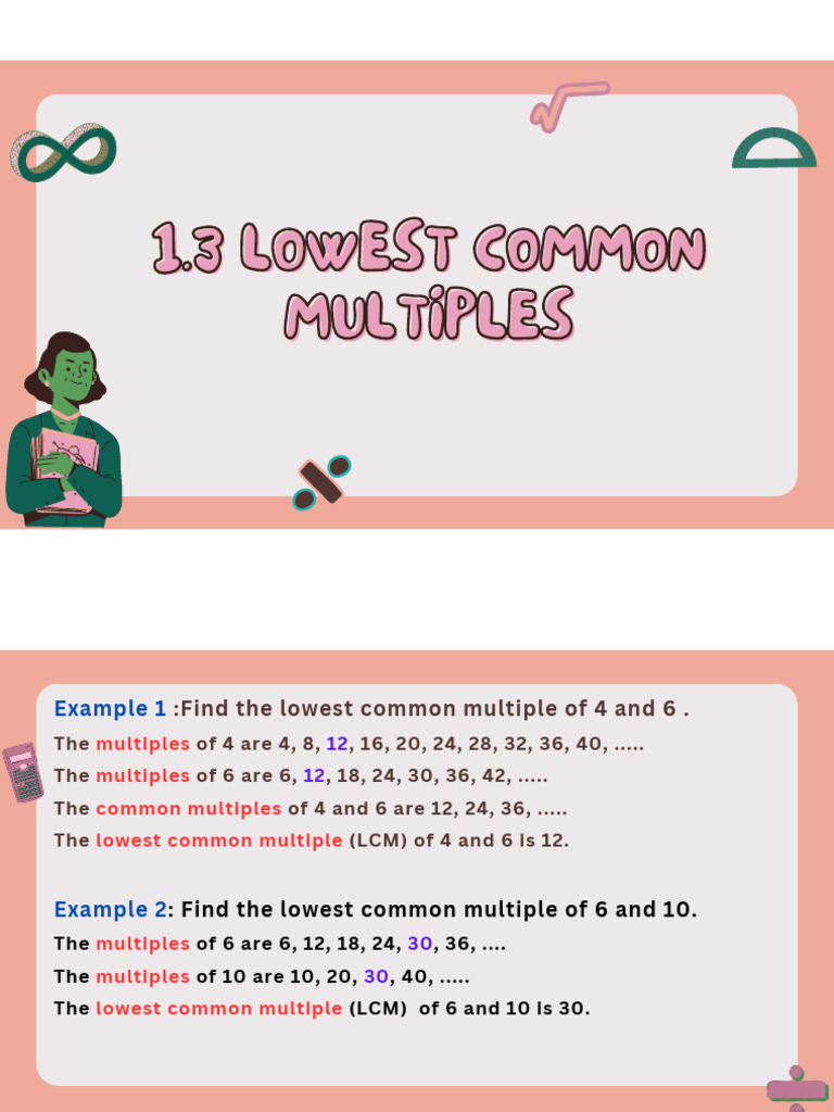 1 3+Lowest+Common+Multiples | PDF