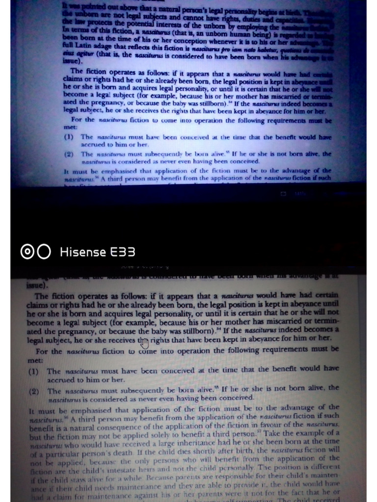 Law of Person Homework | PDF