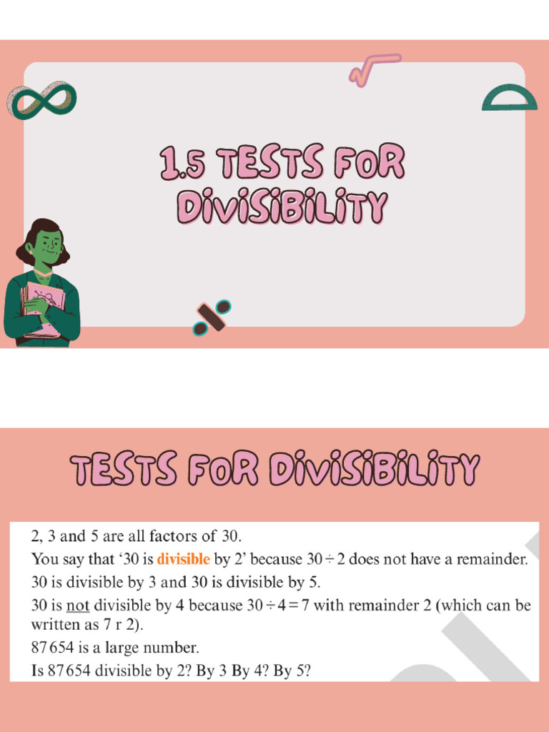 1 5+test+for+divisibility | PDF