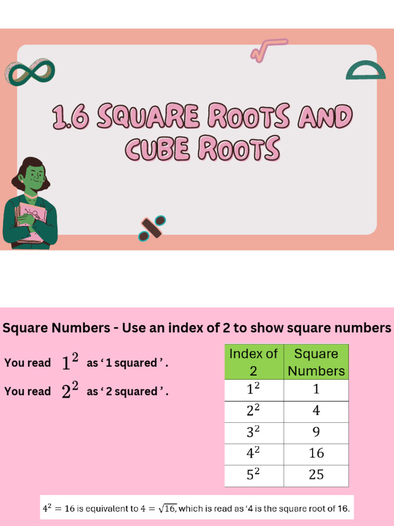 1.6 Square Roots and Cube Roots | PDF