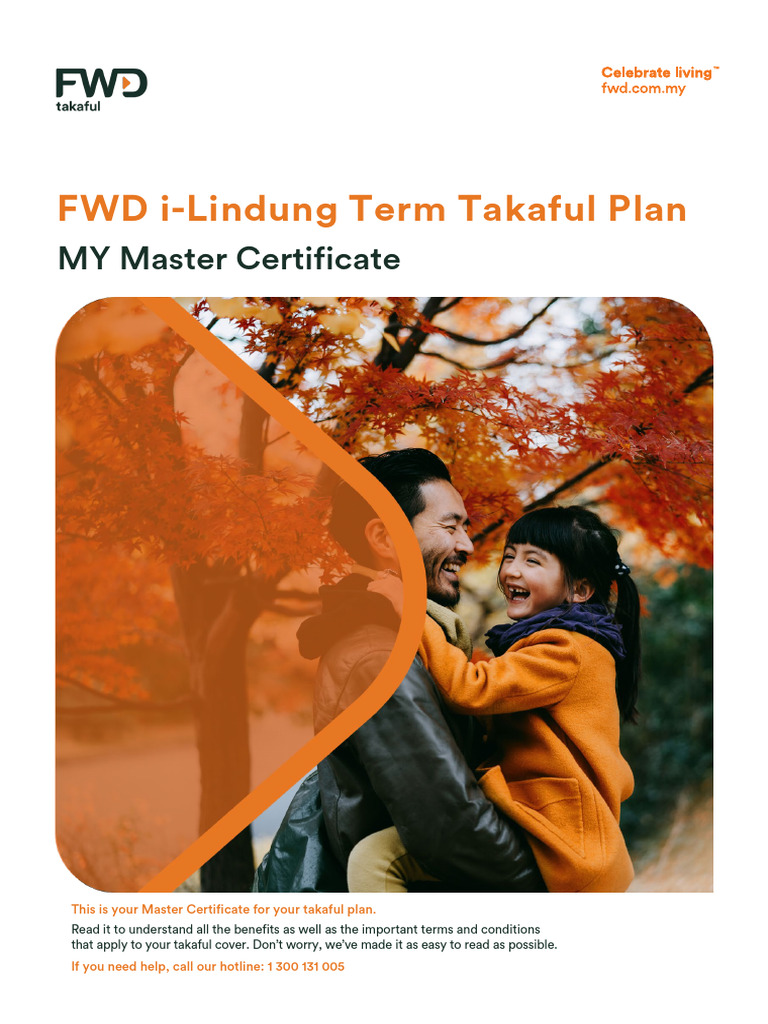 FWD I-Lindung Term Takaful Plan - Certificate | PDF