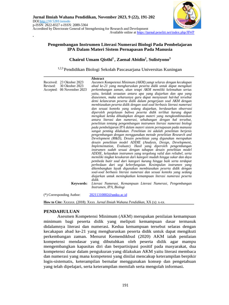 Chairul Umam Qisthi | PDF