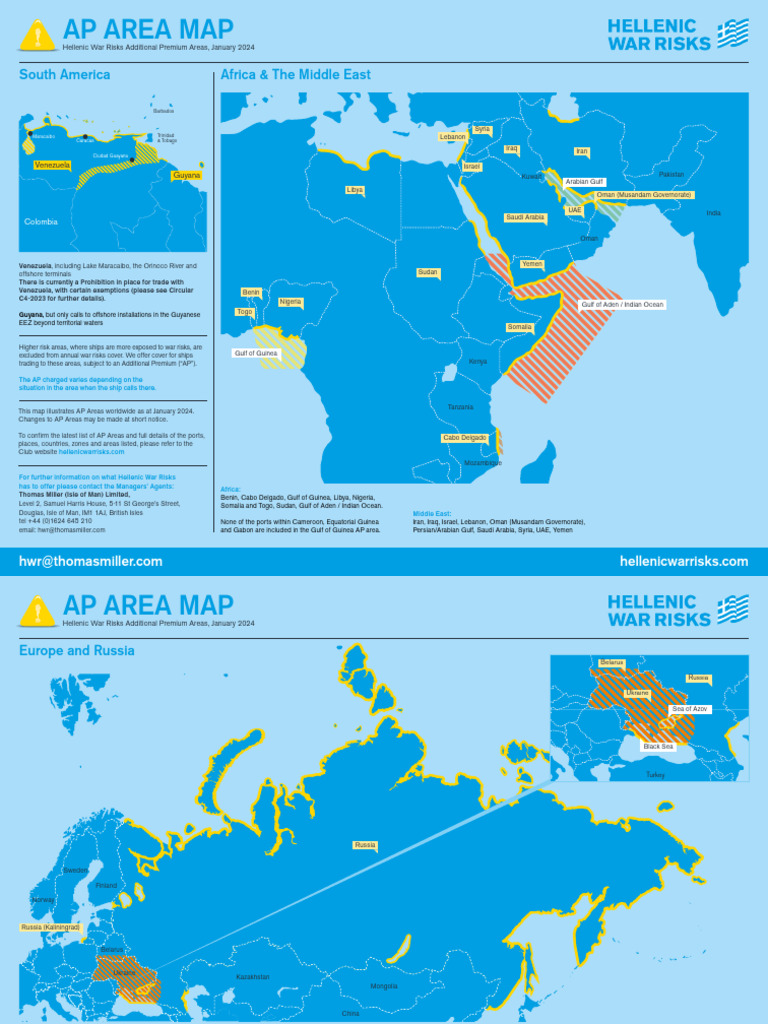 Hellenic War Risks AP Areas Map 2024 | PDF | Persian Gulf | Arabian ...