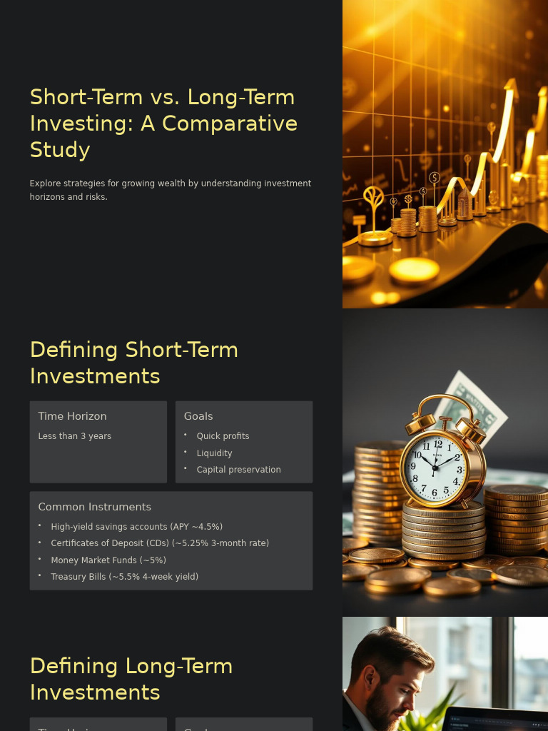 Short Term Vs Long Term Investing A Comparative Study | PDF | Investing ...