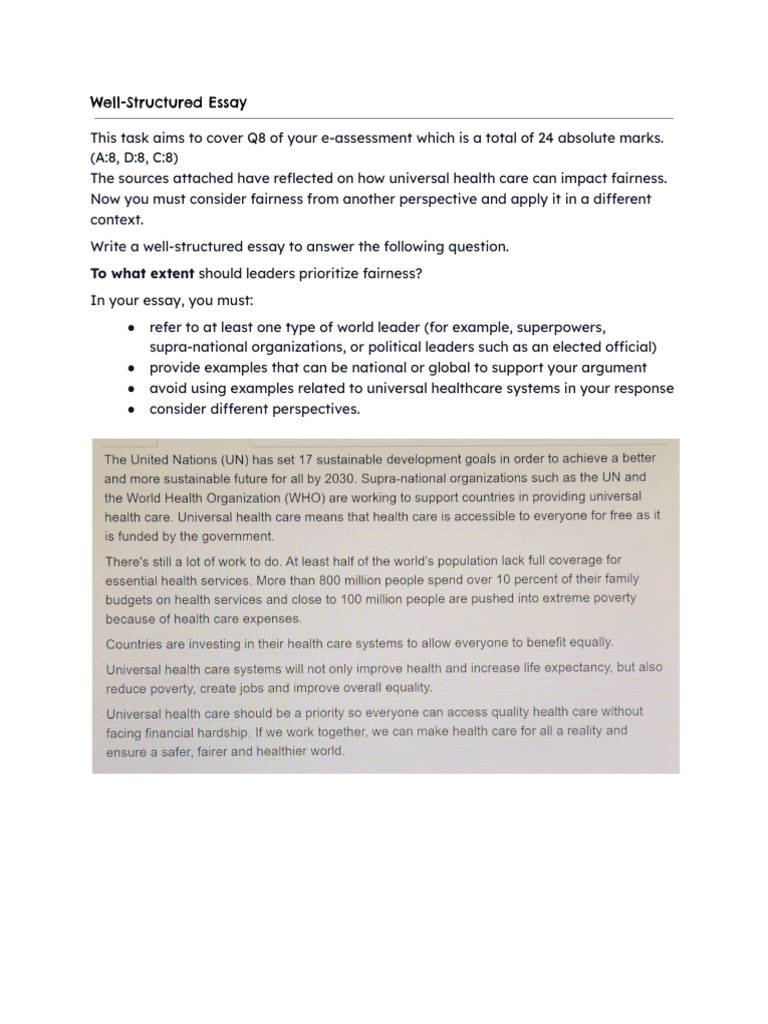 Ii) Sample Well-Structured Essay | PDF | Knowledge | Essays