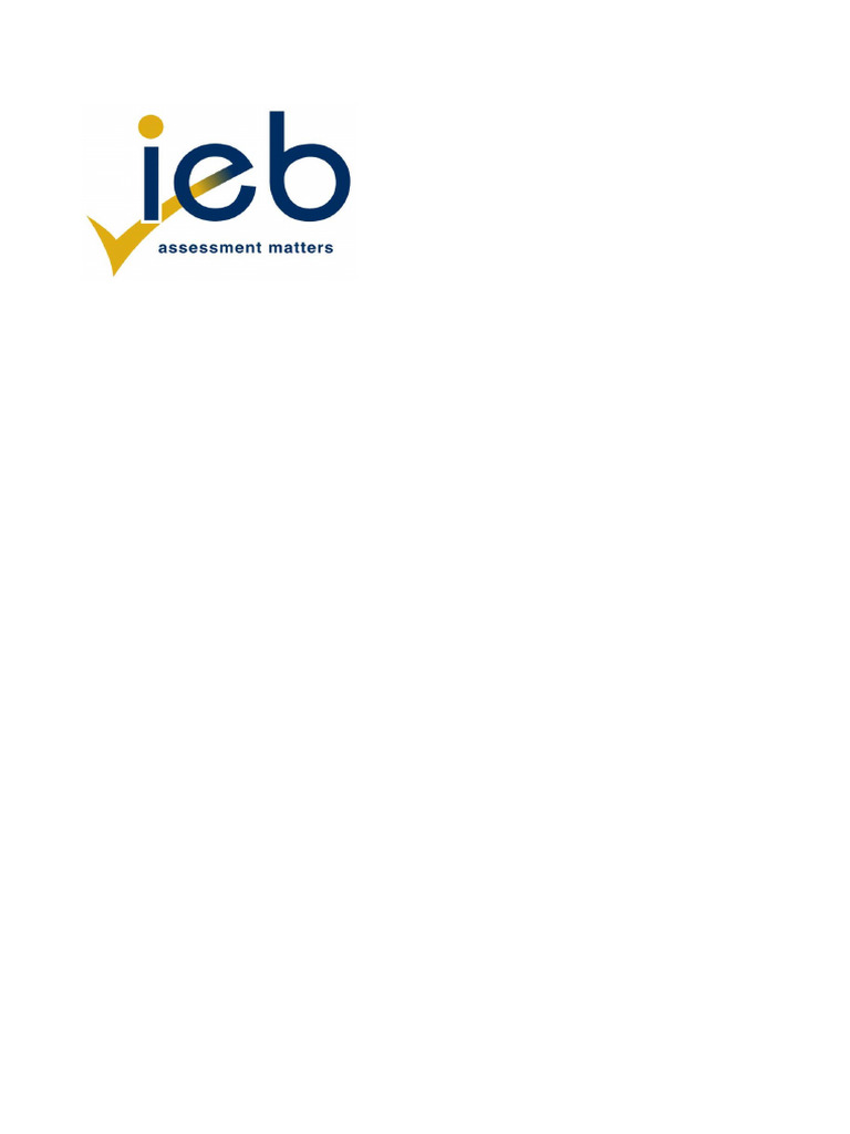 IEB Online Mark Sheets User Guide | PDF