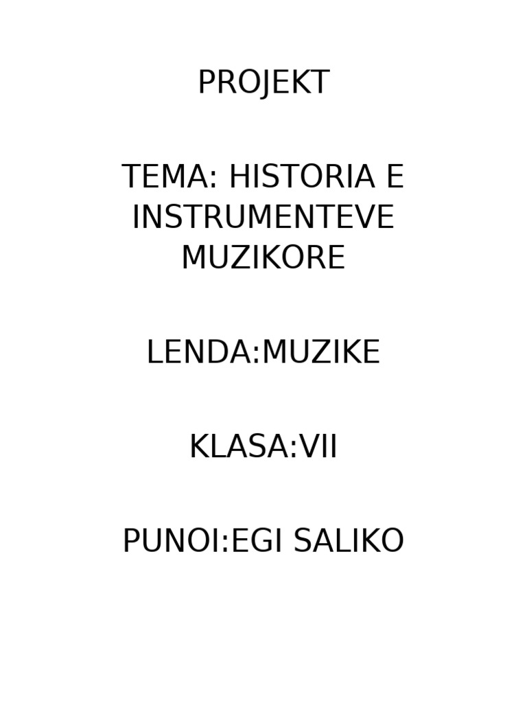 PROJEKT Muzik | PDF