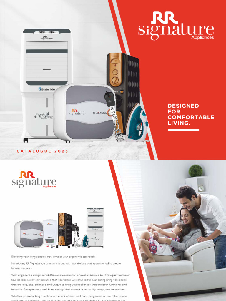 RR Signature All Appliances Catalogue A4 Horizontal Single Spread | PDF
