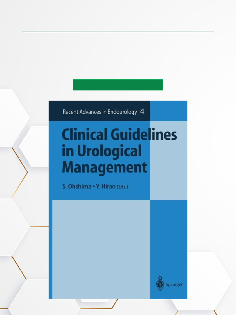 Clinical Guidelines in Urological Management 1st Edition Multiformat Download | PDF | Systematic ...