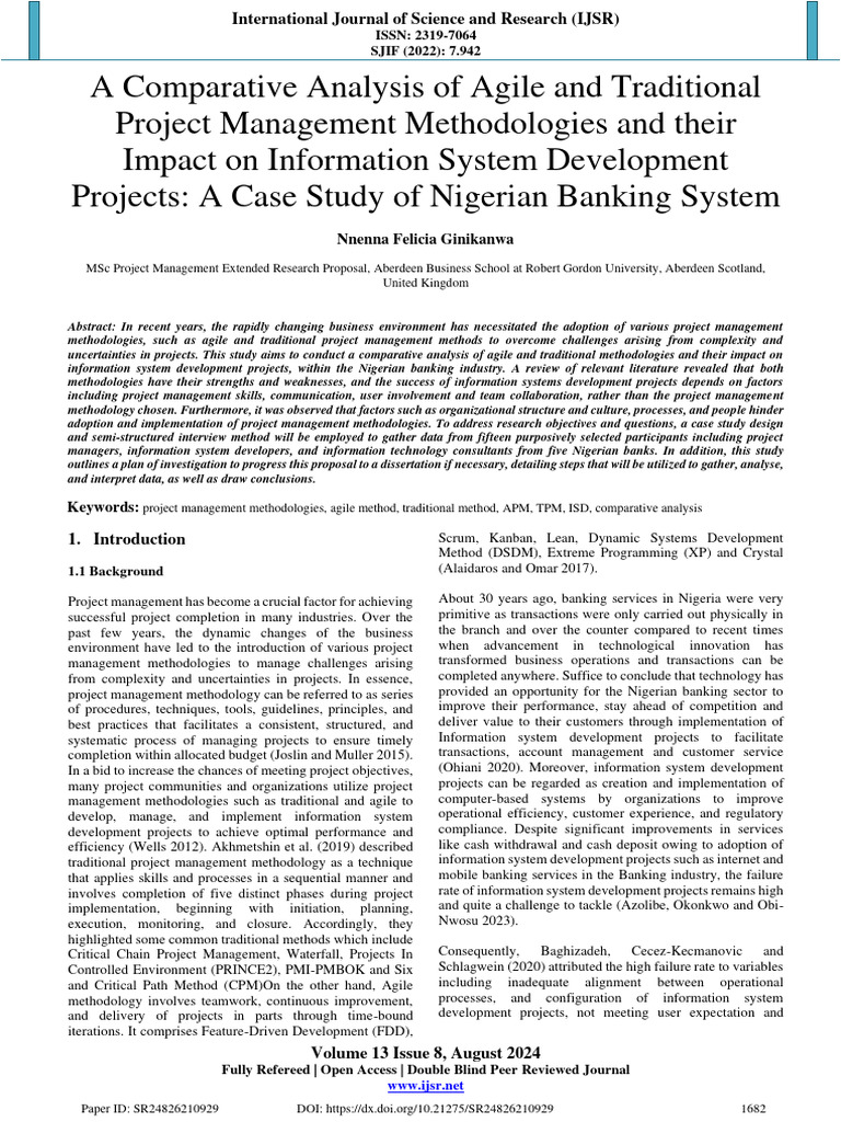 A_Comparative_Analysis_of_Agile_and_Trad | PDF | Agile Software Development | Project Management